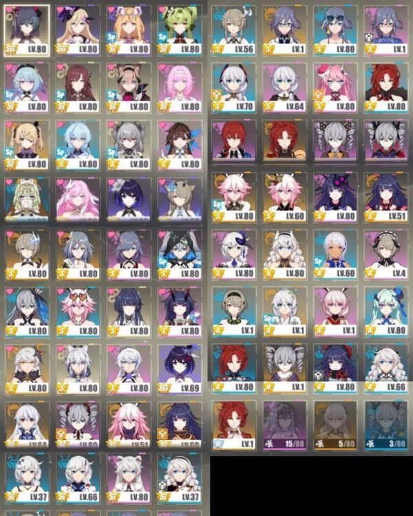 SEA LVL 88 HOF HOFIN HOH 4/4 (+ GENSHIN, STAR RAIL, ZZZ) - gamer2x